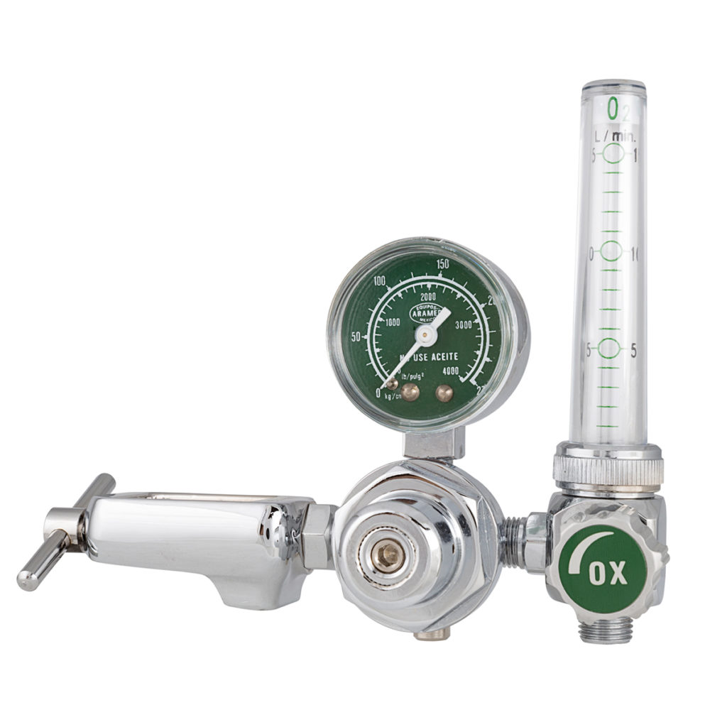 Flujómetro Sencillo para Oxígeno Conexión Aramed / AGA – Alear